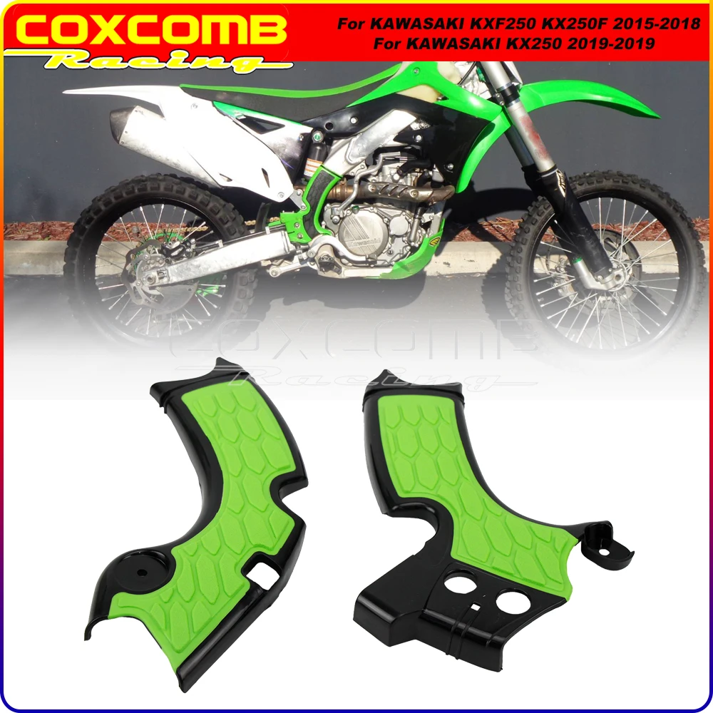 Motocross-Green-Off-Road-Dual-Sport-Frame-Guard-Bodywork-Wrap-Cover ...