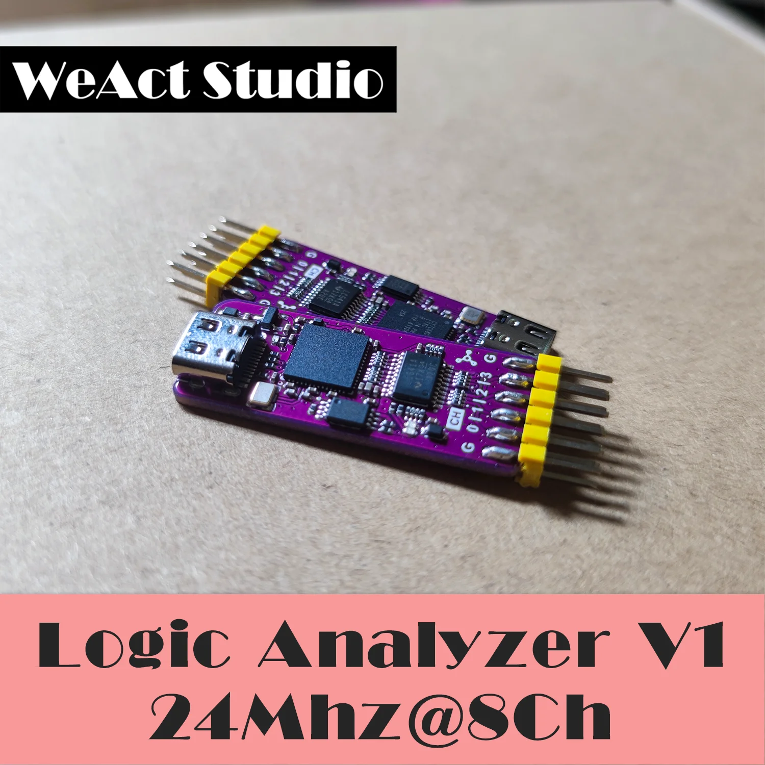 Weact Usb Logic Analyzer Dla Mini 24mhz 8ch Channels Hardware Debug Tool 5v Mcu Arm Fpga ...