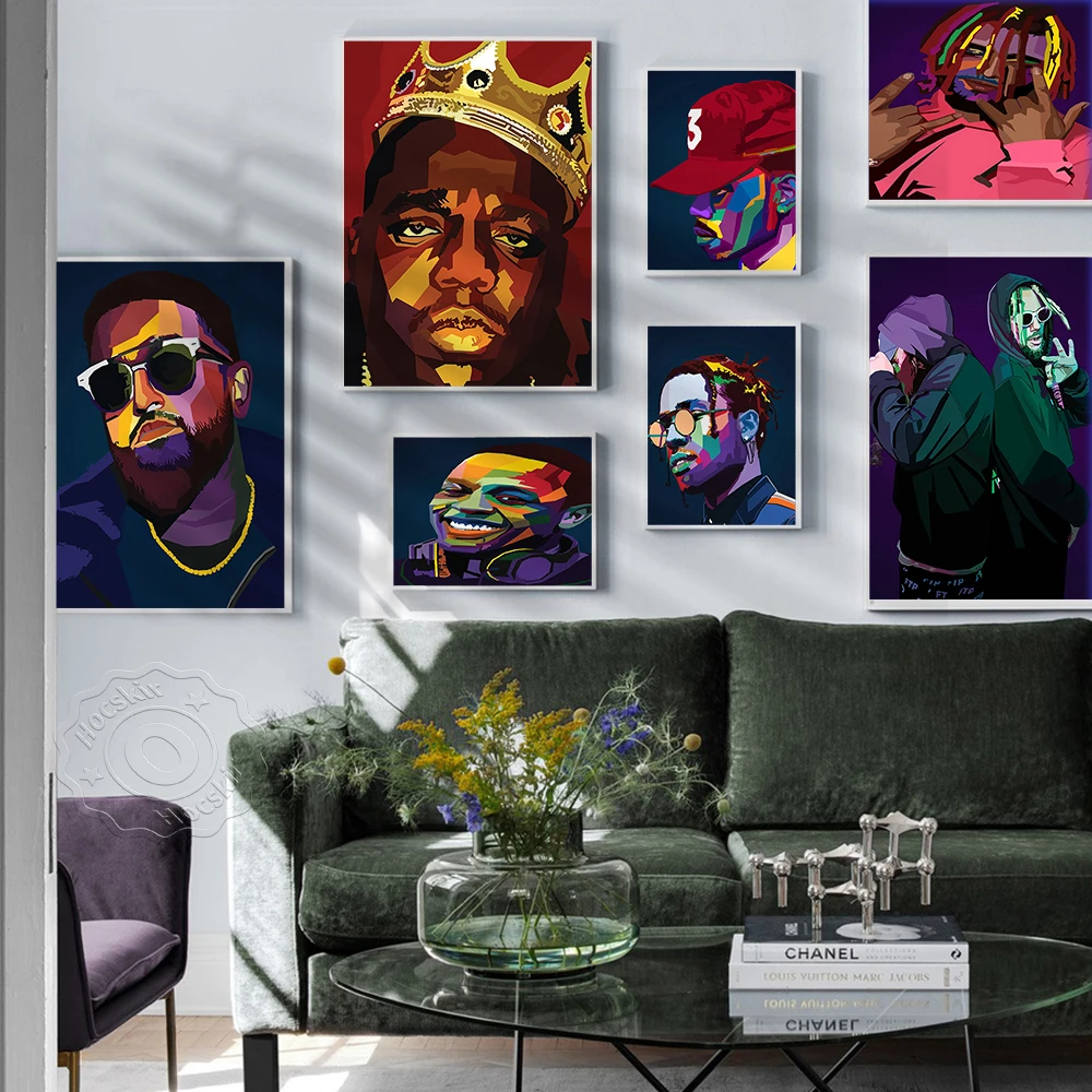 Hiphop-Rapper-Poster-B-I-G-Wall-Decor-Rap-Drake-Wall-Art-Music-Poster ...