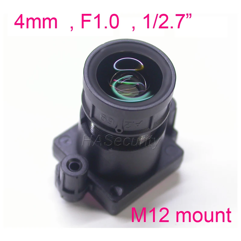 F1.0 Star Light Lens 4mm 3MP or 5MP 1/2.7" for IMX225 IMX290 IMX291 ...