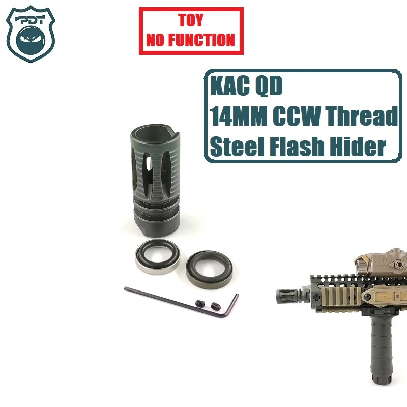 14mm Ccw Thread Steel Mk18 M4 Kac Qd Flash Hider No Function Muzzle ...