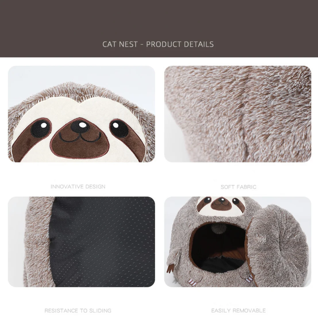 Sloth Soft Pet Bed Very Soft Small Dog Mat - styloclubs.com