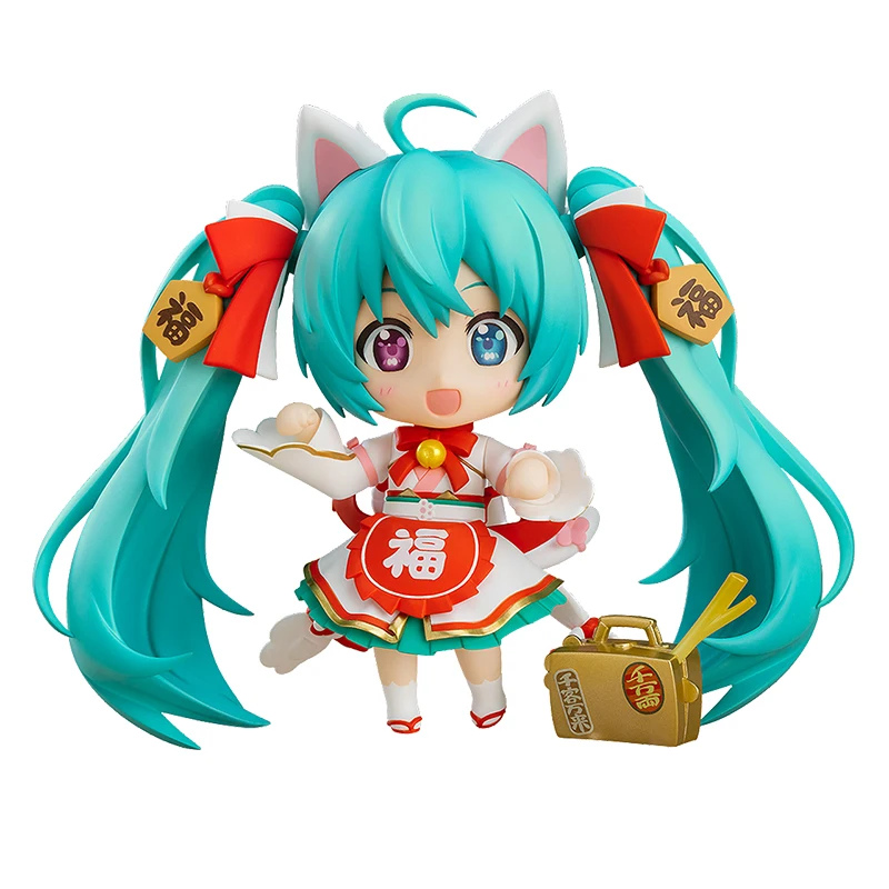 Pre Sale Hatsune Miku Fortune Cat Anime Figure Models Q Version #1777 ...