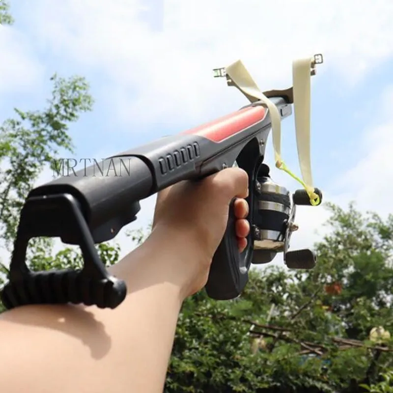 2021 New Slingshot Metal Resin Fish Shooter Long Version With Fishing ...