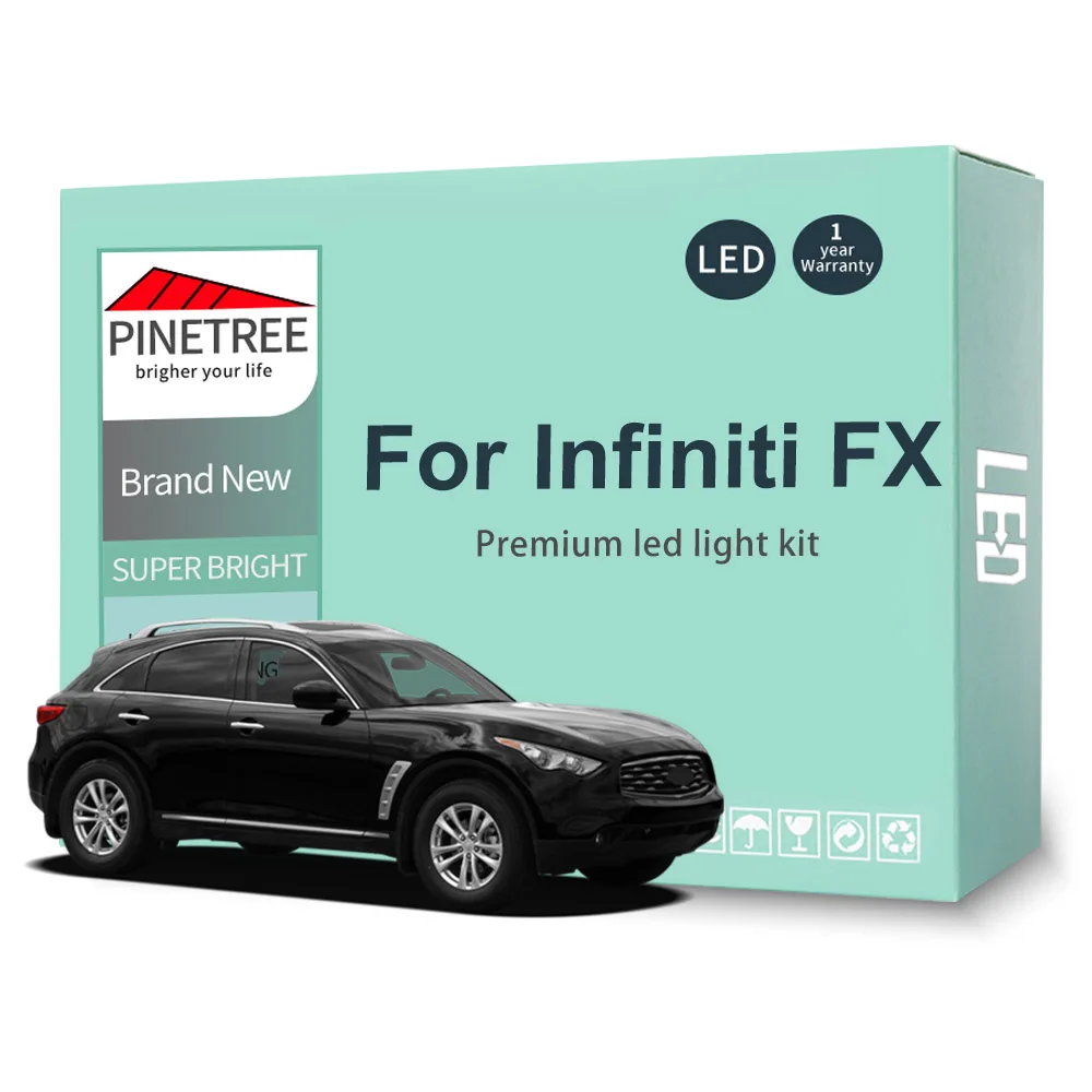 Car Led Interior Light Kit For Infiniti FX35 FX45 FX37 FX50 2003-2013 ...