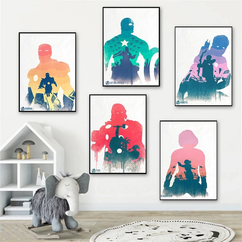 Abstract Superhero Art