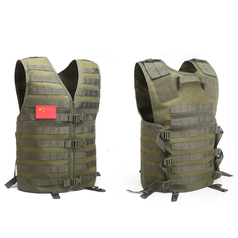 Military Molle Vest Plate Load Carrier Chest Rig Airsoft Adjustable ...