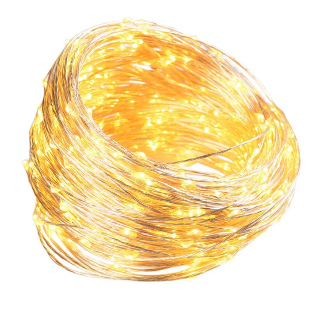 5M 10M LED Copper Wire lamp USB Fairy Light with 8 Modes Remote Control ...