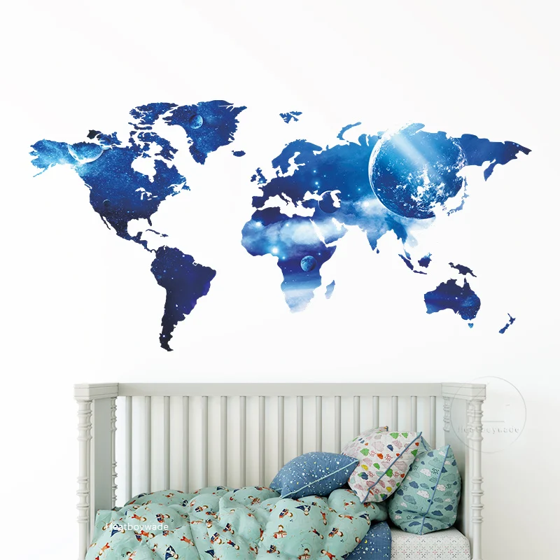 130-65cm-World-Map-Wall-Stickers-for-Bedroom-Kids-room-Classroom ...
