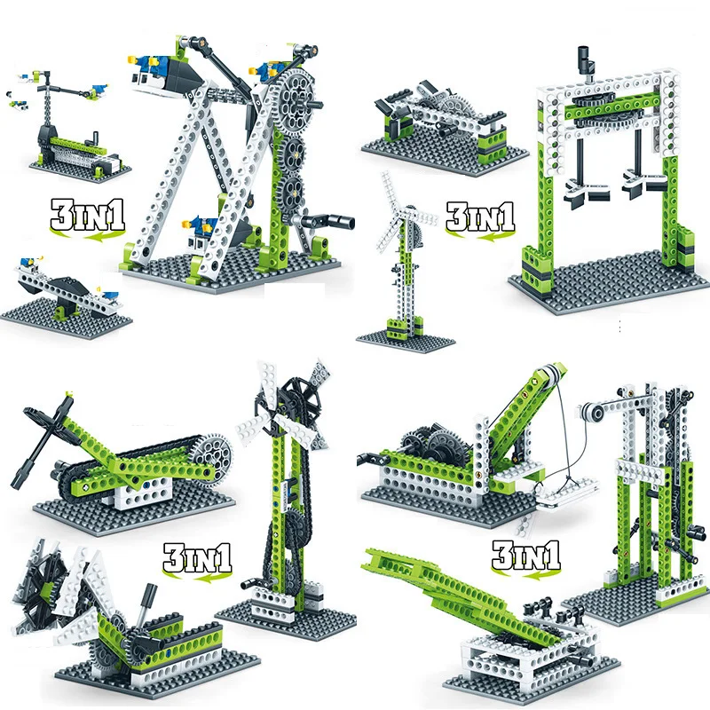 Kids 3IN1 Assembling Physics Stem Educational Science Building Blocks ...