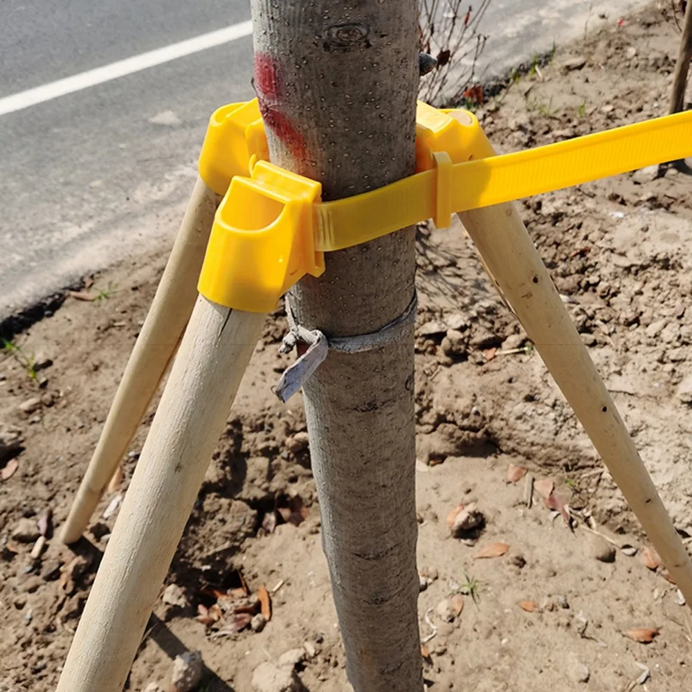 Tuteur - lien - attache,Trépied de fixation coupe-vent pour arbre de ...