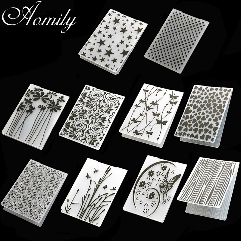 New-Arrival-3D-Embossing-Folder-Transparent-Embossing-Plastic-Plates ...