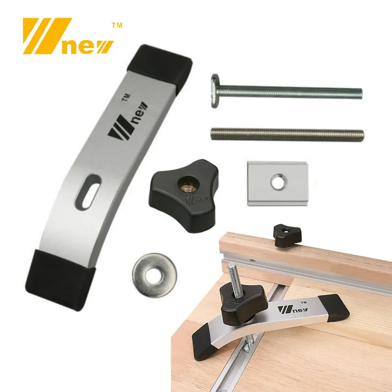 Woodworking T Track Slider M8 T Screw M8 Nut Saw Table Acting Hold Down ...