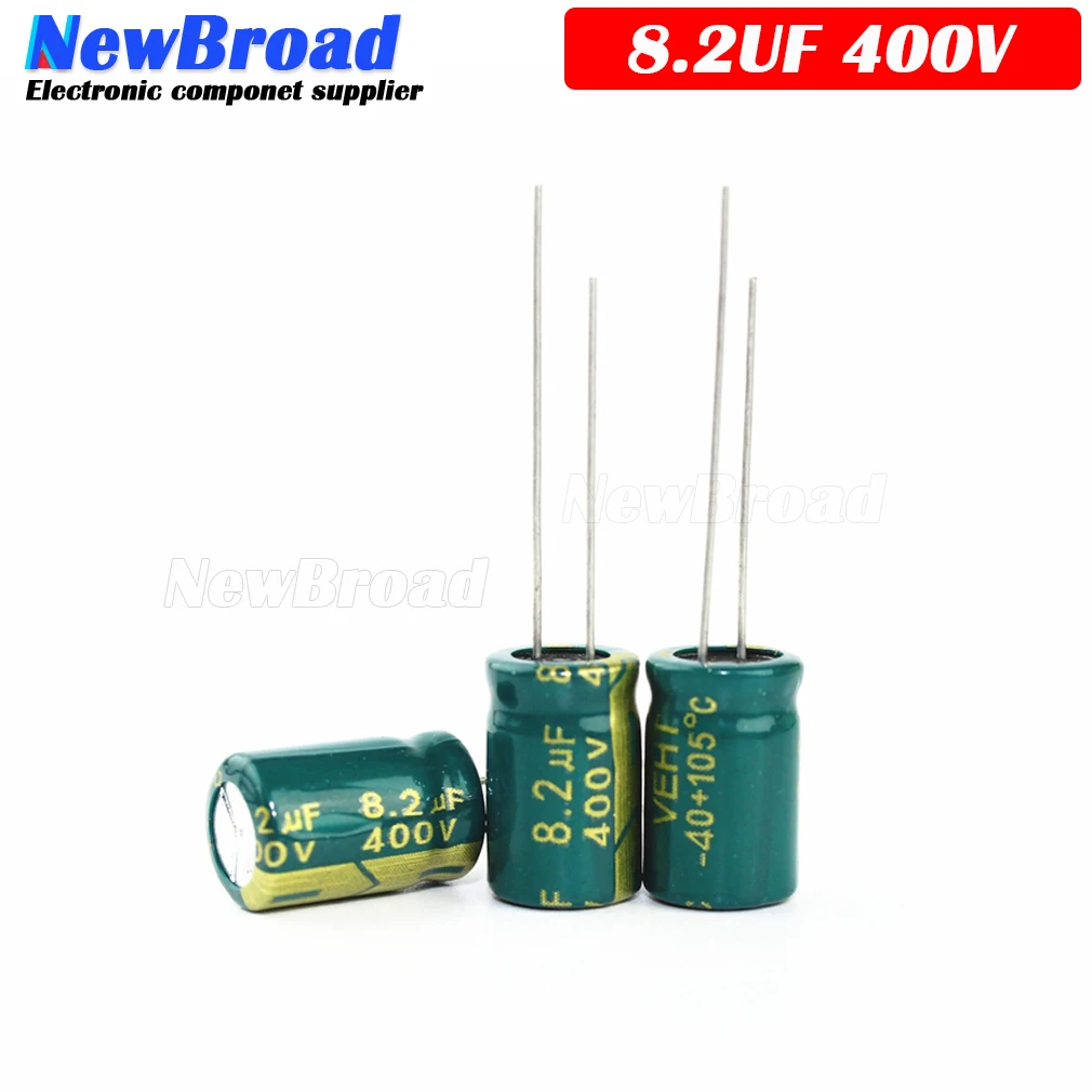 10PCS Aluminum electrolytic capacitor 400V 8.2UF high frequency low ...