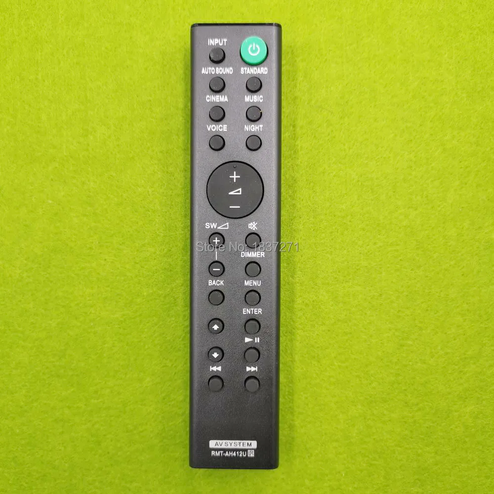 Remote Control RMT AH412U for Sony HT S20R Soundbar system|remote ...
