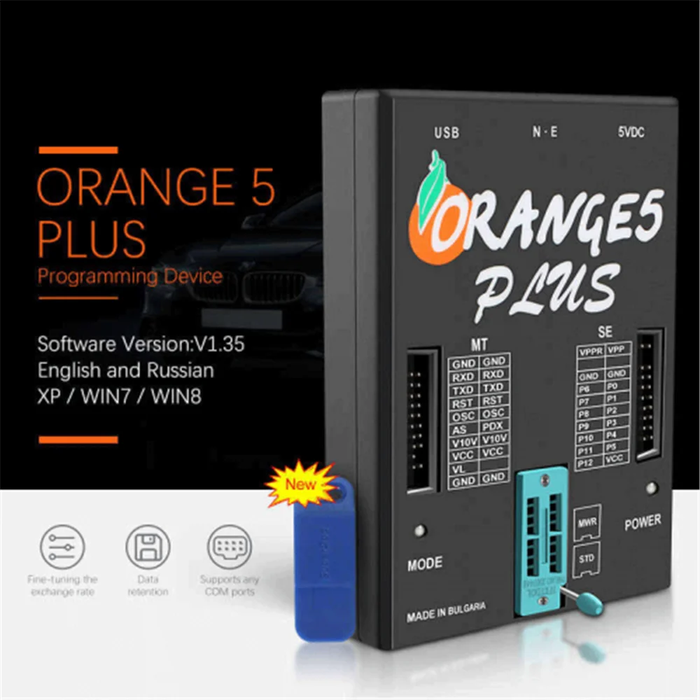 Orange5 Plus V1.35 programador naranja 5 adaptador completo funciones mejoradas con Dongle USB ...