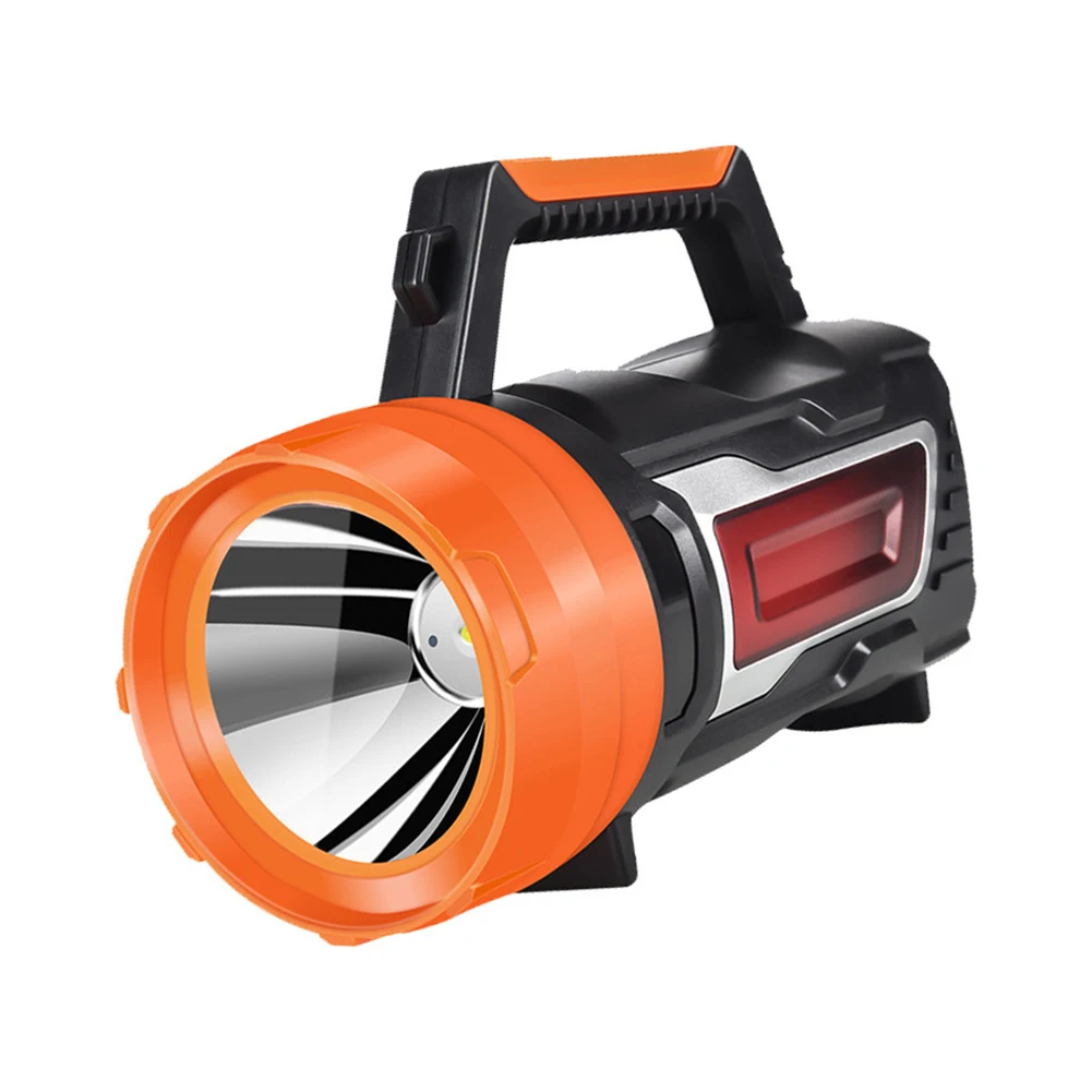 LED Flashlight Emergency Working Searchlight with Side Light Outdoor ...