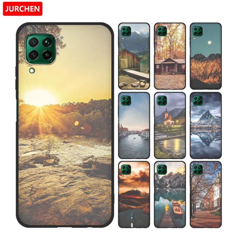 JURCHEN Phone Case For Huawei Nova 6 SE Cover For Huawei Nova 6SE Case 2019 Silicone Soft Back ...