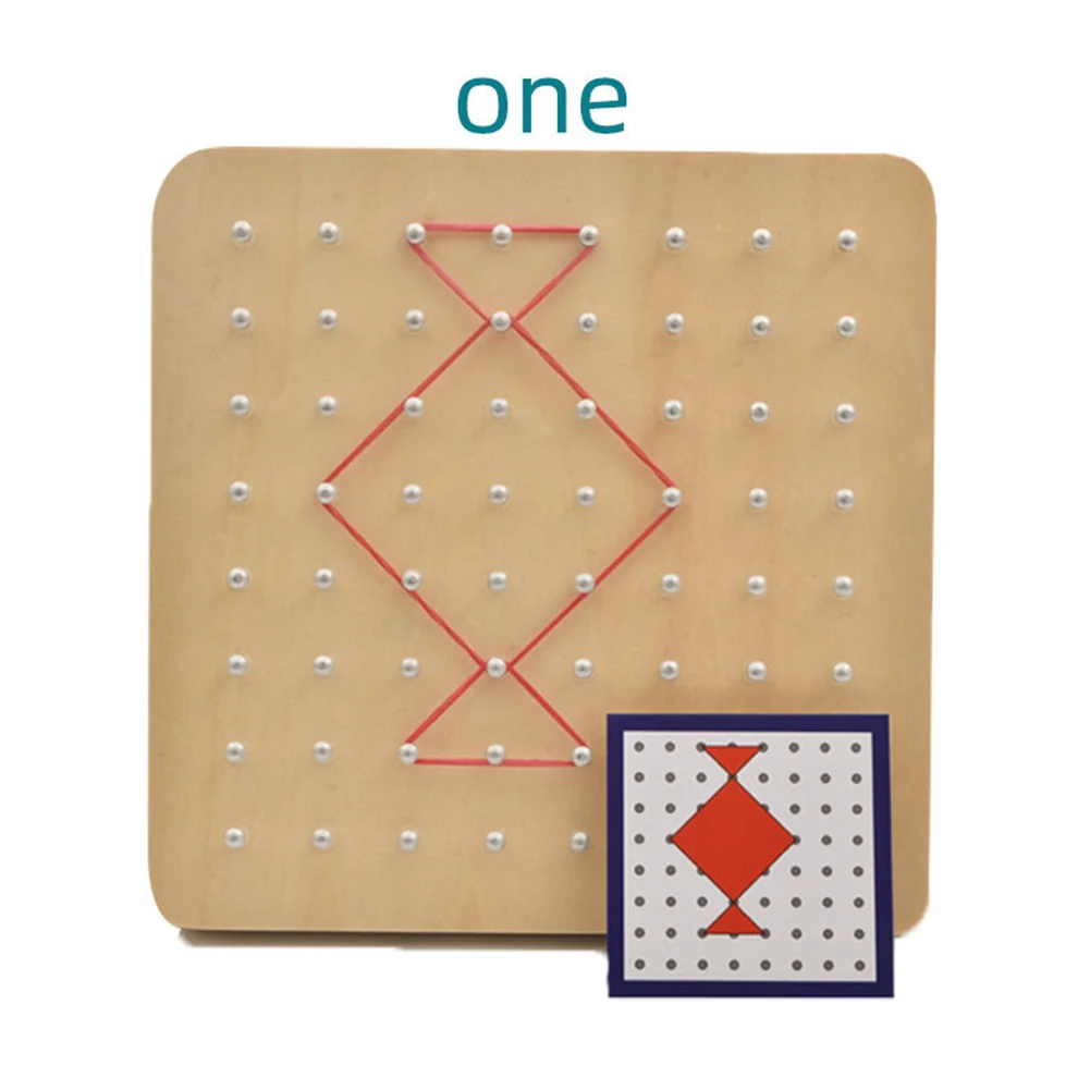 Geoboard Montessori - Brinquedo Educativo - Ajuda a treinar a ...