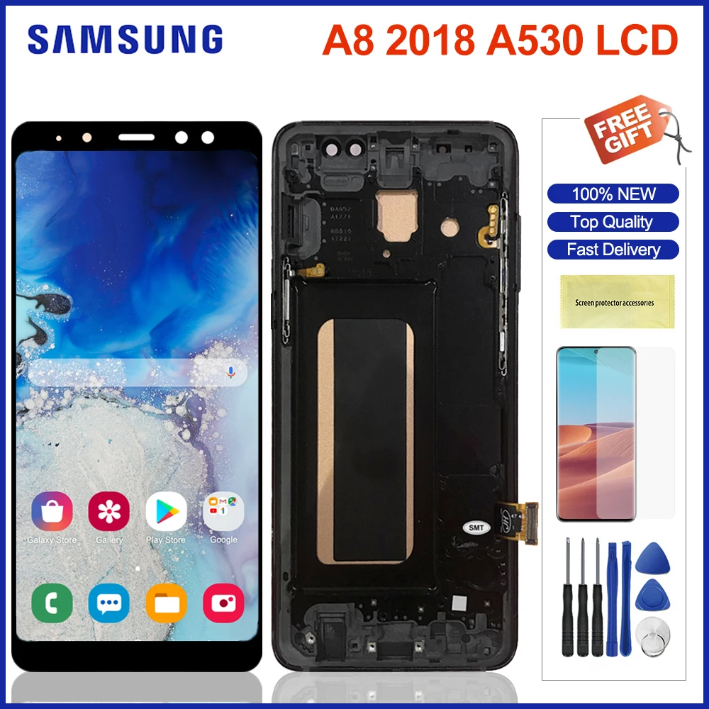 5.6'' A530 Screen With Frame For Samsung Galaxy A8 2018 A530 Lcd ...
