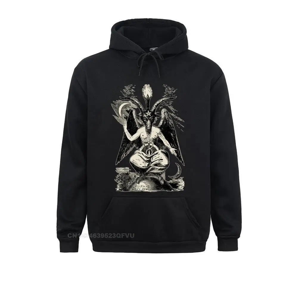 Men Men Baphomet Vintage Pullover Hoodie Camiseta Devil Lucifer Demon ...