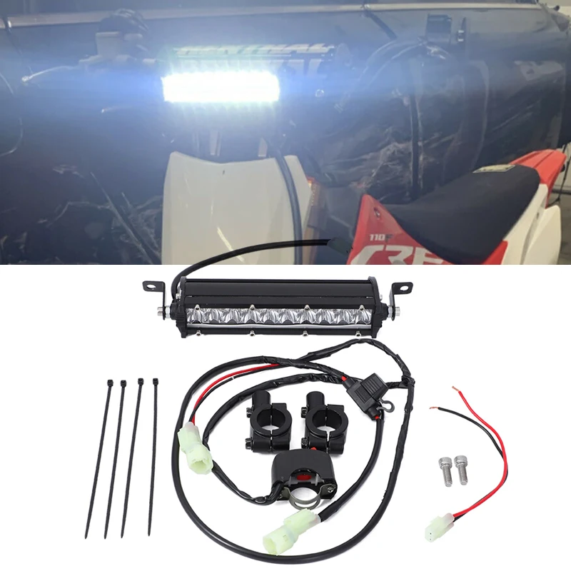 For Yamaha TTR110 LED Headlight Light Bar with Switch Lighting Kit Plug ...