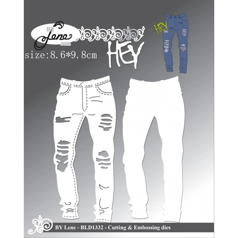 Blue-ripped-jeans-Metal-Cutting-Dies-DIY-Scrapbooking-Photo-Album ...