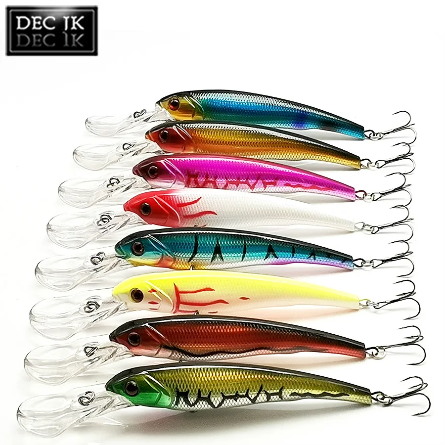 "Bibbed Minnow Lures - Realistic Swimmers" - Easy Fishing Tackle