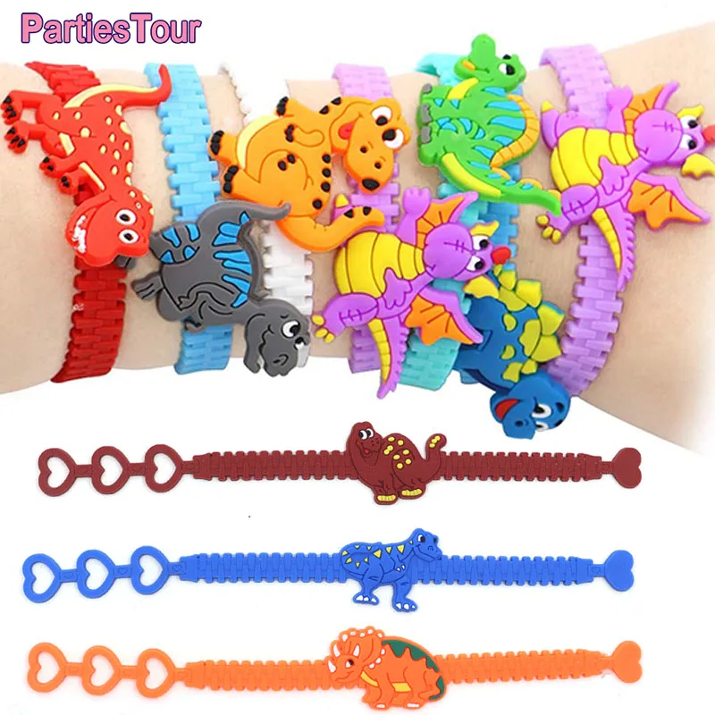 Dino-Bracelets-Set-Kids-Favors-Gift-For-Jurassic-World-Dinosaur-Party ...