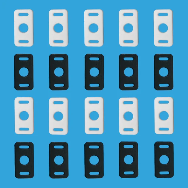 100pcs/Lot PVC White And Black Shoelace Buckle Charms Shoe Lace Adapter ...