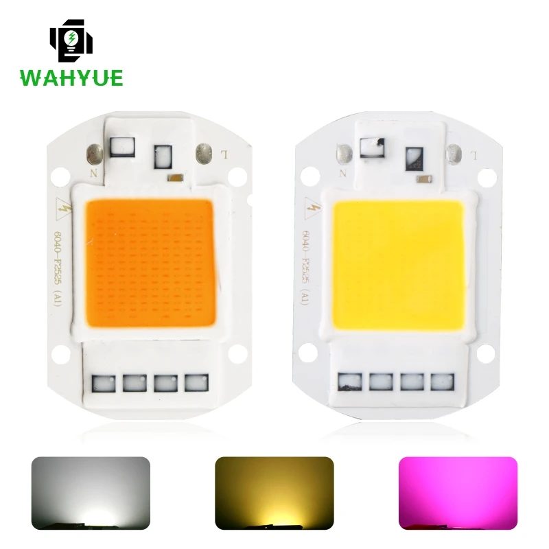 Led Cob Chip 10w 20w 30w 50w Flood Light Chip Ac 220v 110v Full ...