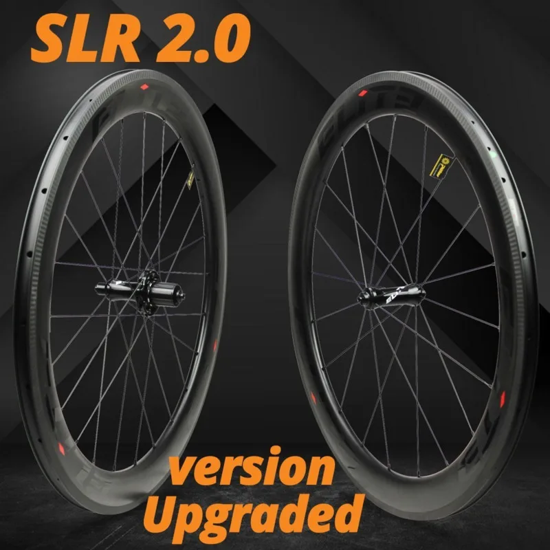 Elite SLR Road Bike Carbon Wheel 700c Tubular Clincher Tubeless Rim And ...