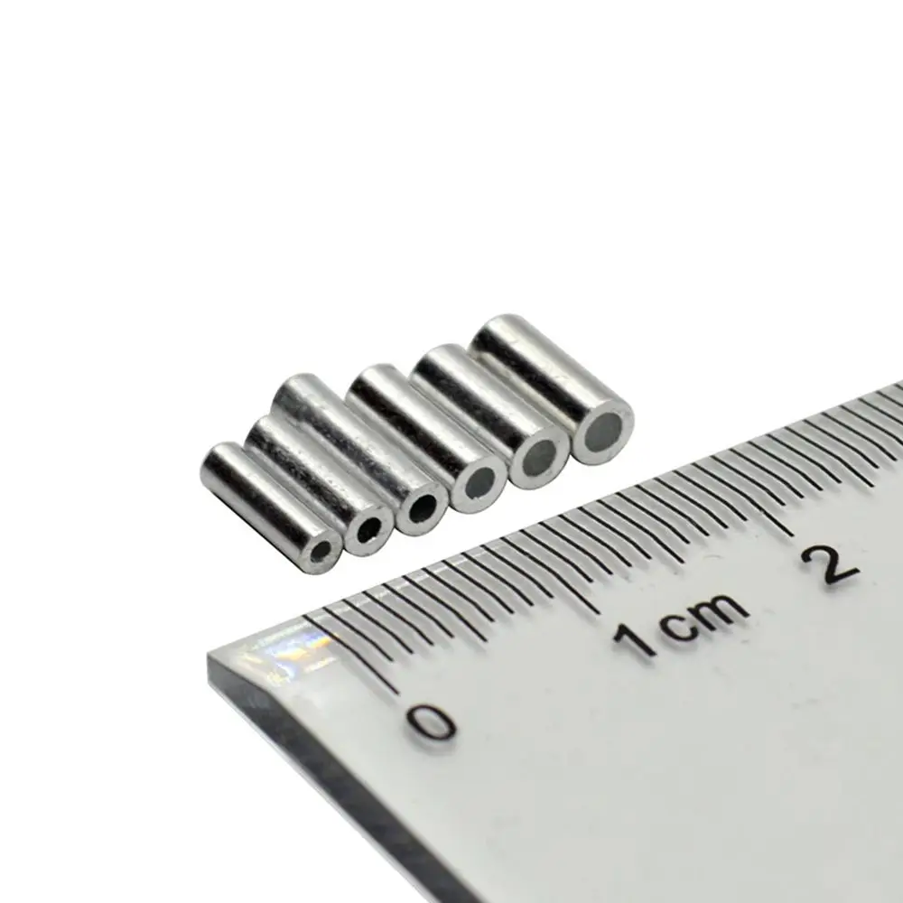 100 Aluminium Fishing Crimp Sleeves - Easy Fishing Tackle