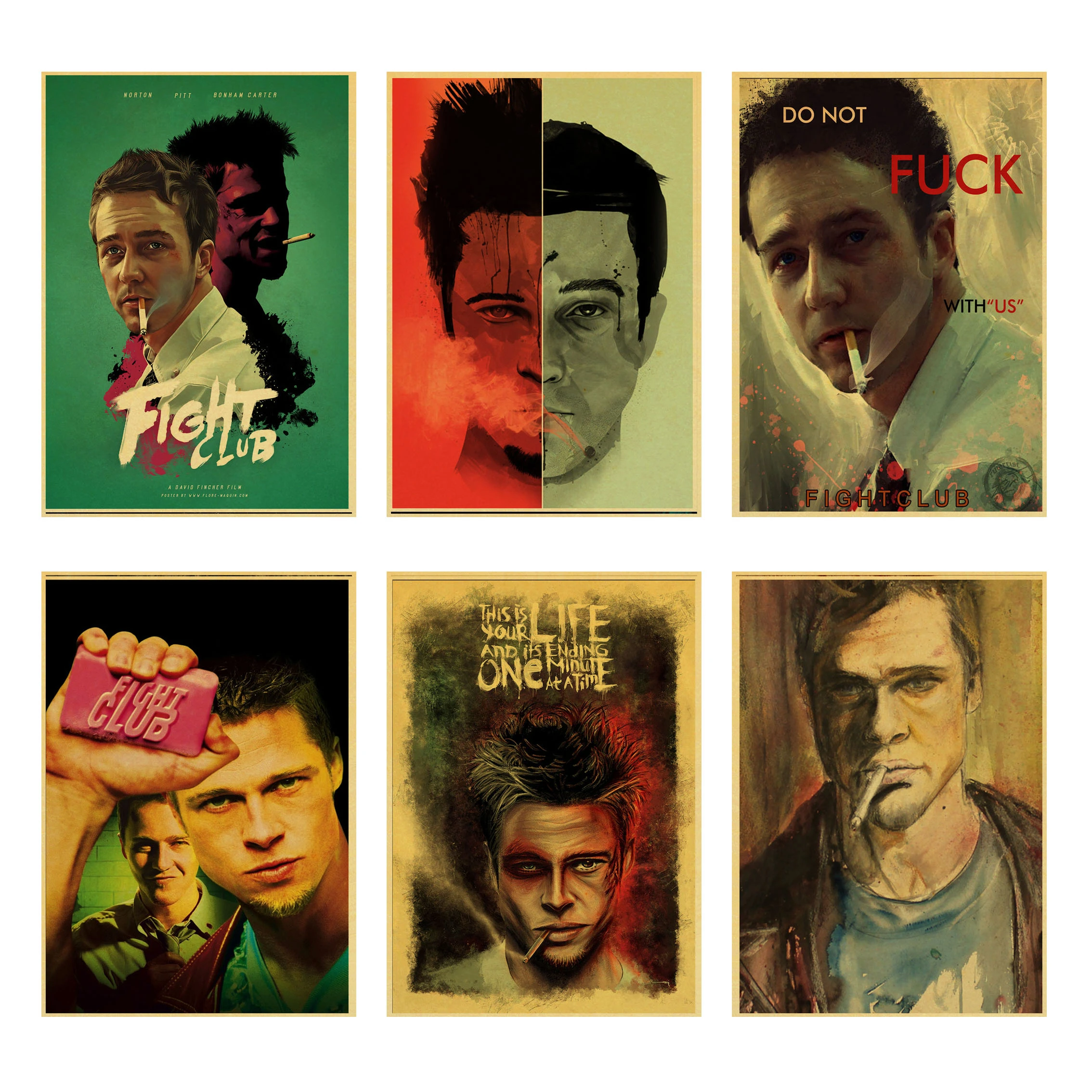 Fight Club Poster Brad Pitt