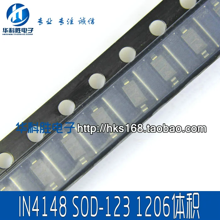 Shipping 1N4148 IN4148 Free T4 SOD 123 printing: SMD switch diode ...