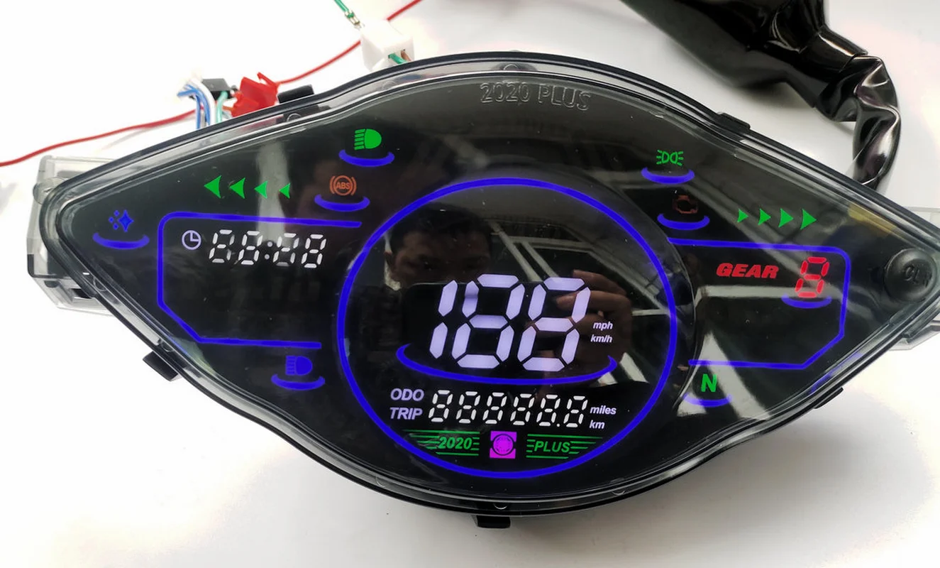 Colored Digital Lcd Display Motorcycle Modified Speedometer/odometer ...
