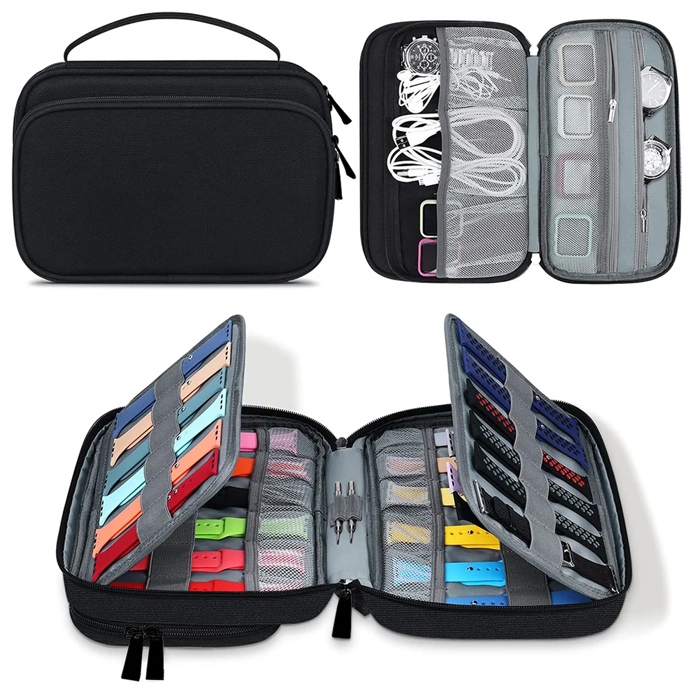 Portable Smart Watch Strap Storage Bag 48/36 Slot for Apple Watch ...