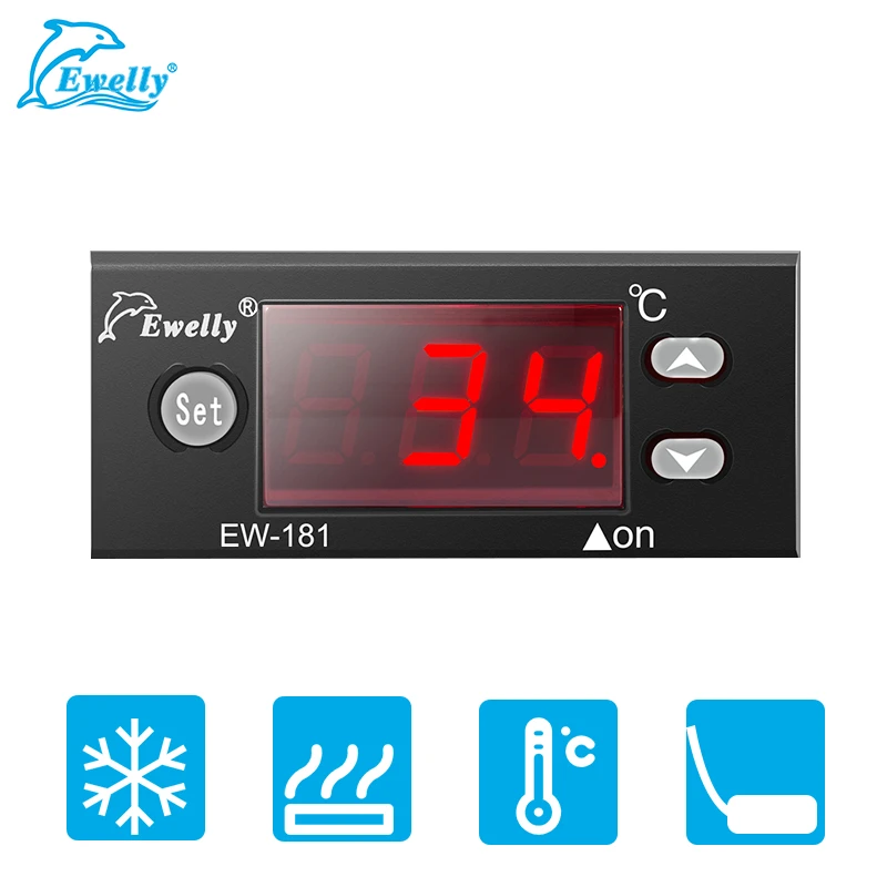 Ewelly Ew-181h All-purpose Heating And Cooling Digital Temperature Controller Chiller Control ...
