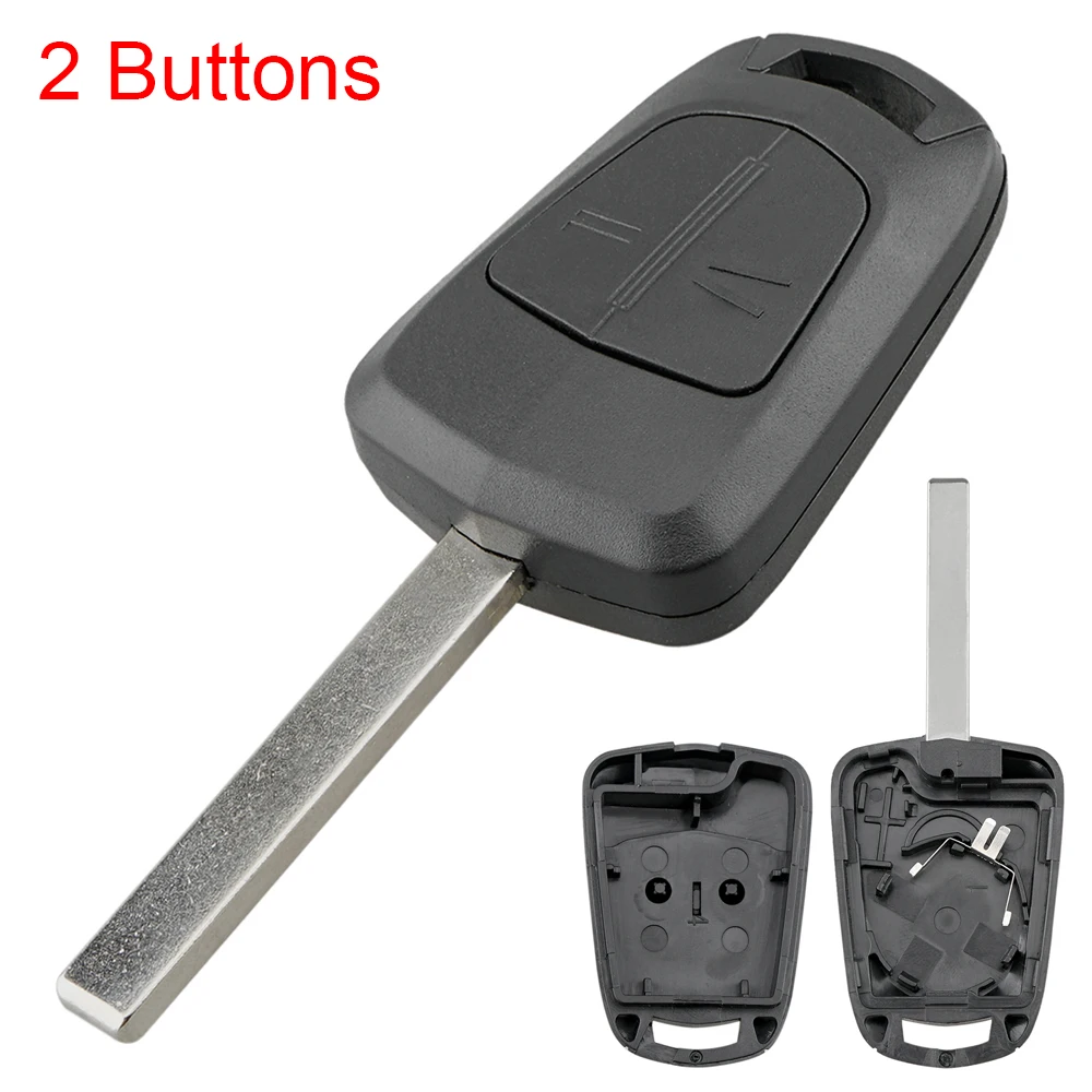 2 Buttons Car Remote Key Shell Case with Blade Fit for Opel Vauxhall ...