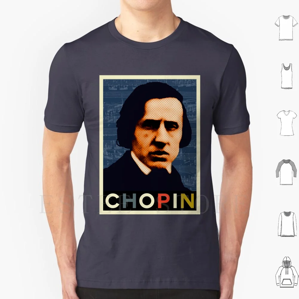 Chopin 2 T Camisa Masculina Algodão 6xl Chopin Frederic Chopin Piano ...