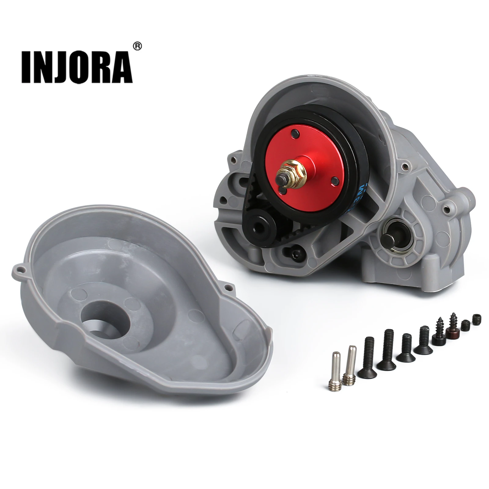 Injora 3.2mm Gear Belt Drive Transmission Complete Gearbox 1/10 Rc ...