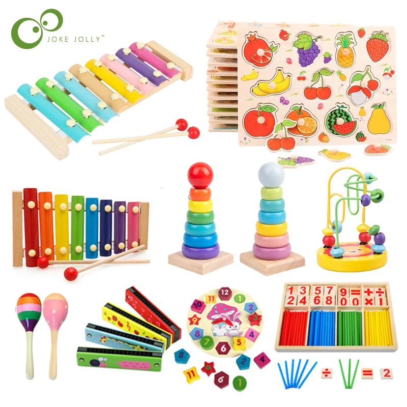 Montessori-Educational-Toy-Wooden-Musical-instrument-toy-Toy-Xylophone ...