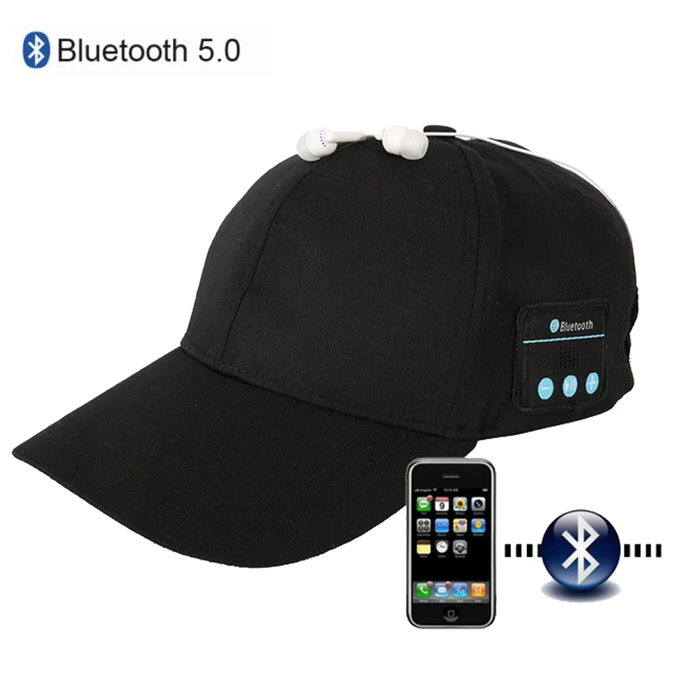 Fashion Bluetooth 5.0 Headphones Headset Baseball Cap Wireless Summer ...