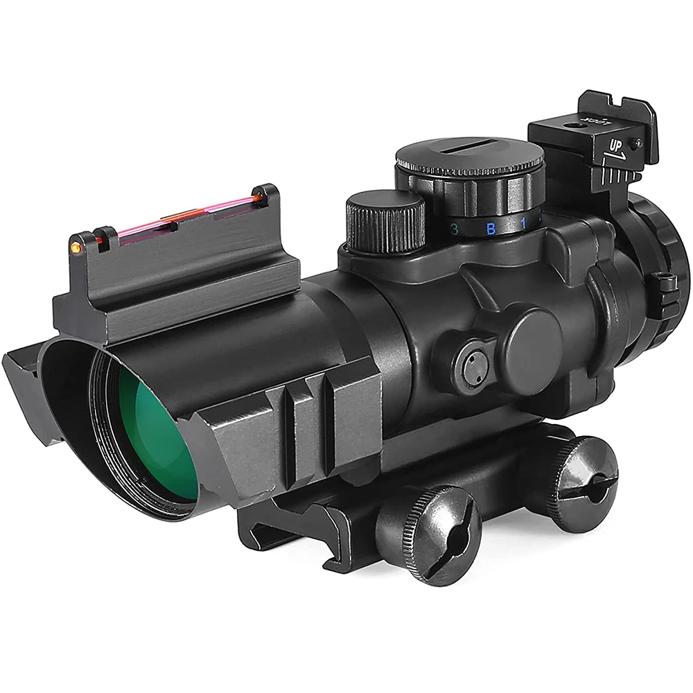 4x32 Acog Riflescope 20mm Milano Optics Reflex Tactical Scope Sight For ...
