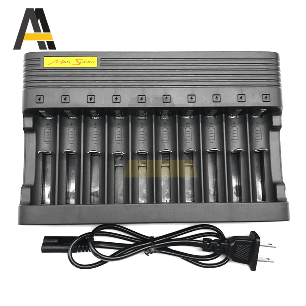 10-Bays-18650-Battery-Charger-10-Slots-Universal-Smart-for-18650-14500 ...