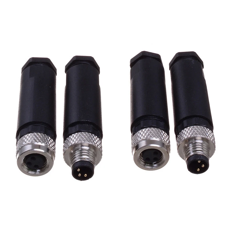 Waterproof-Male-Female-M8-Sensor-Electrical-Connector-3Pin-4-Pin ...