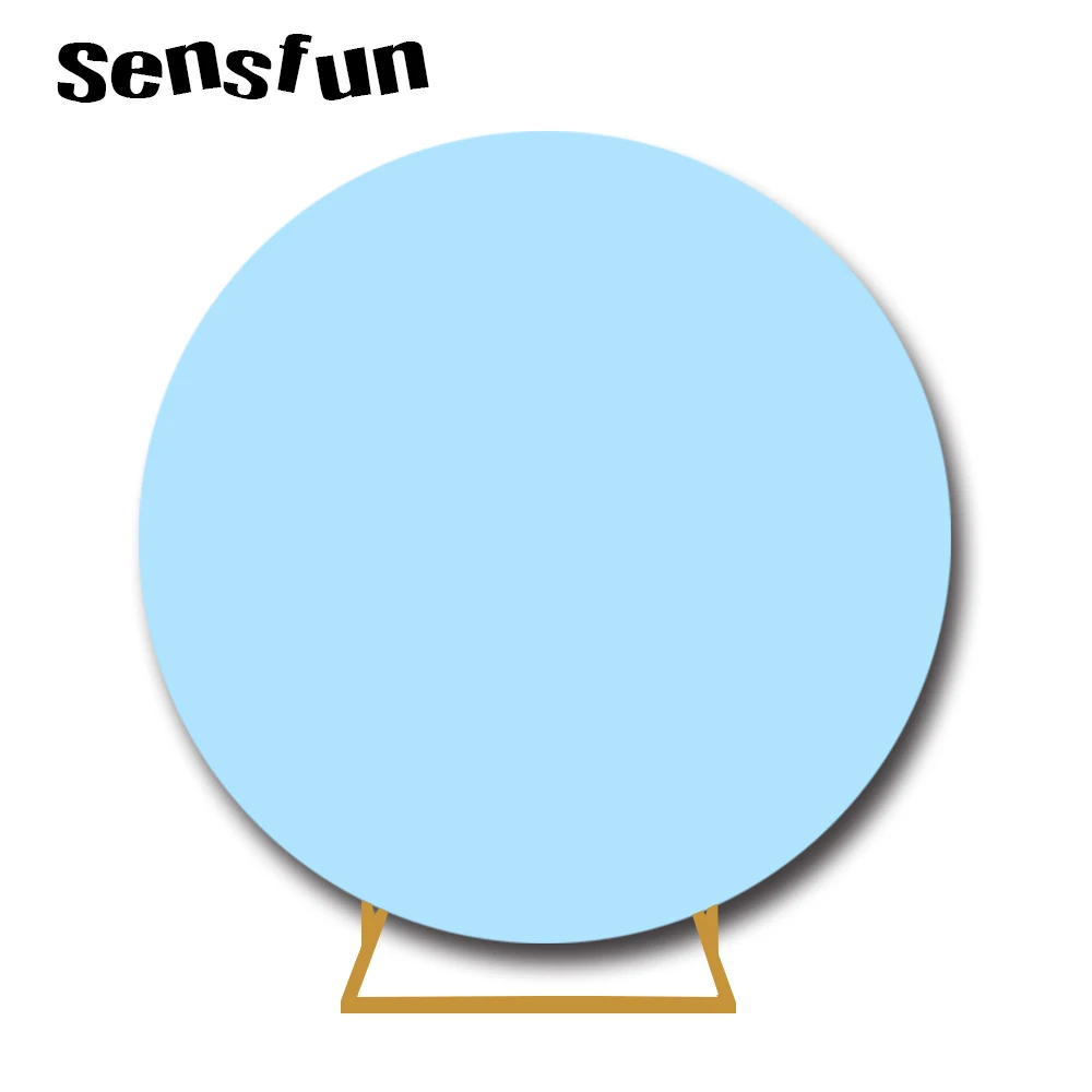 Blue Round Baby Borders
