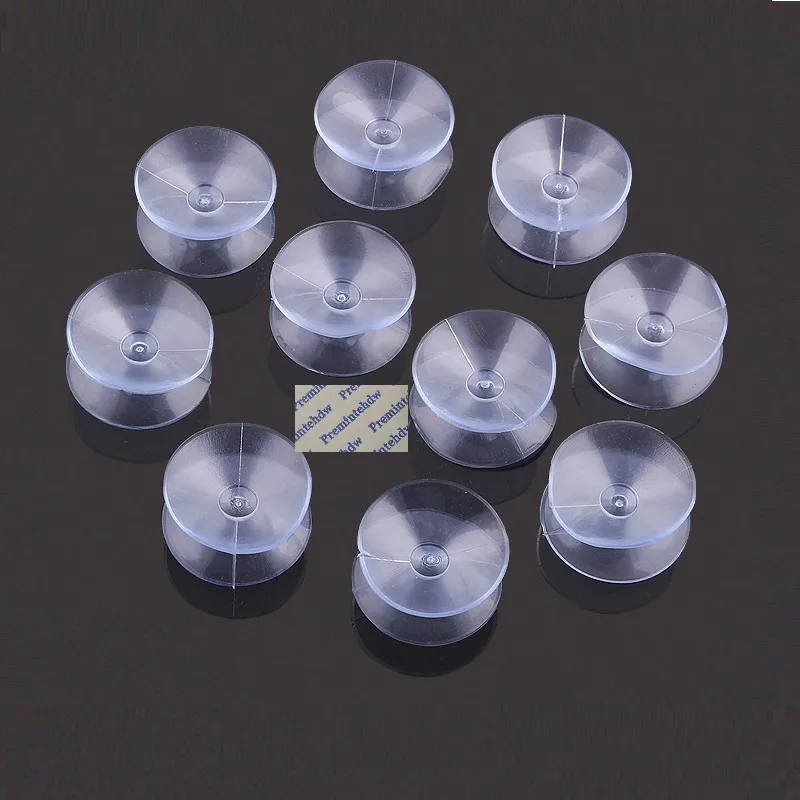 1000pcs 20mm 25mm 30mm 35mm Double Sided Round Clear Rubber Suction Cup ...