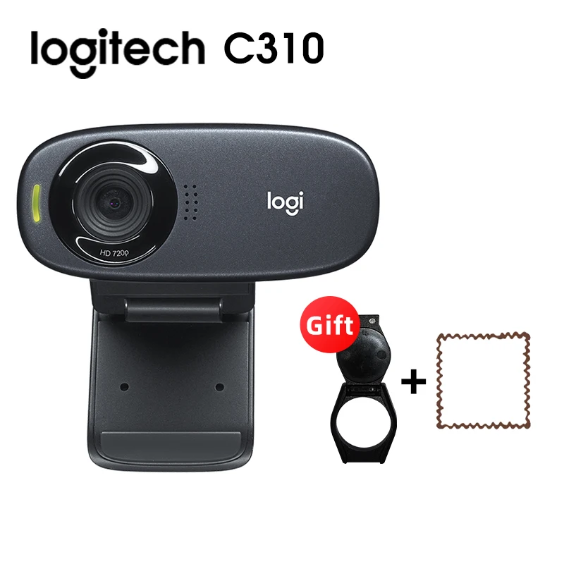 Original Logitech Webcam C310 HD Web Camera 720P With Microphone USB ...