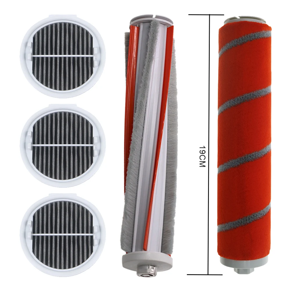 Filtros de aspiradora lavables, cepillo de rollo Hepa para Xiaomi ...